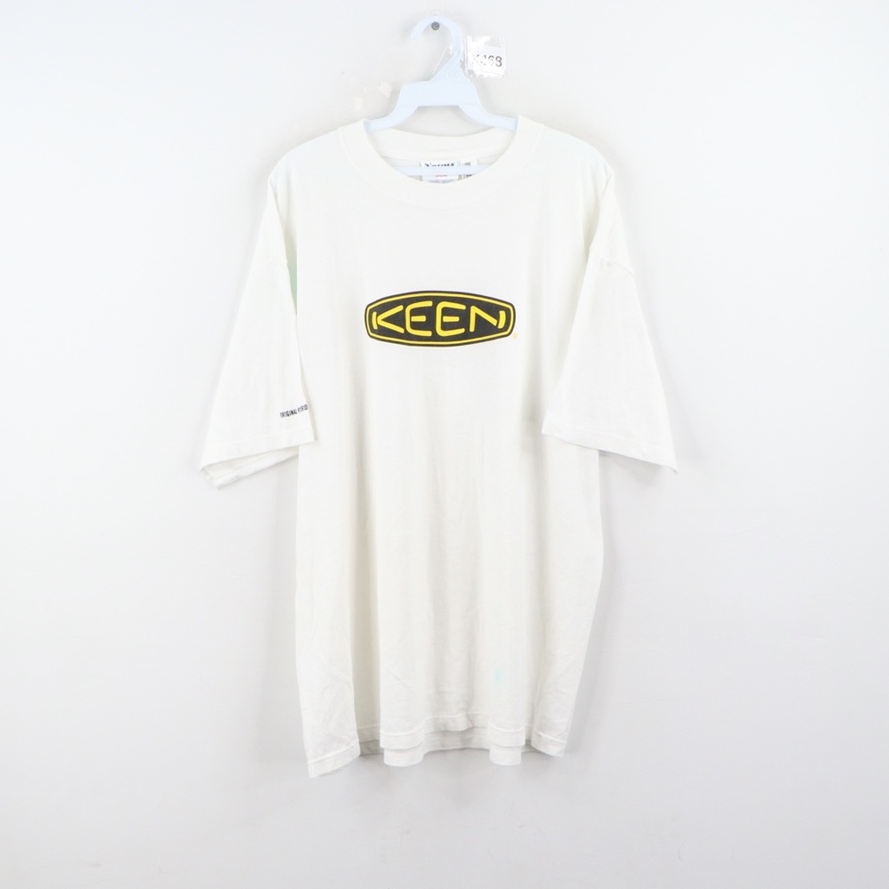 Vintage Keen Footwear Big Logo T Shirt White - Gem